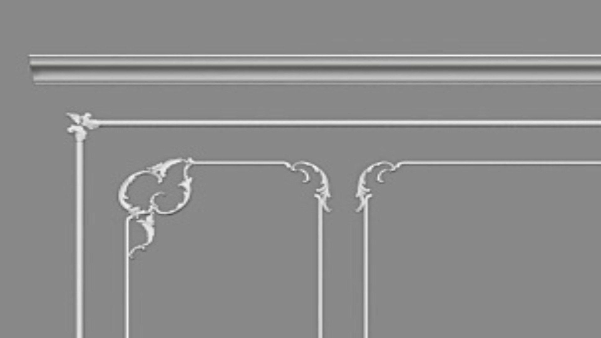 Decorative molding gypsum frame 3D - TurboSquid 2084626