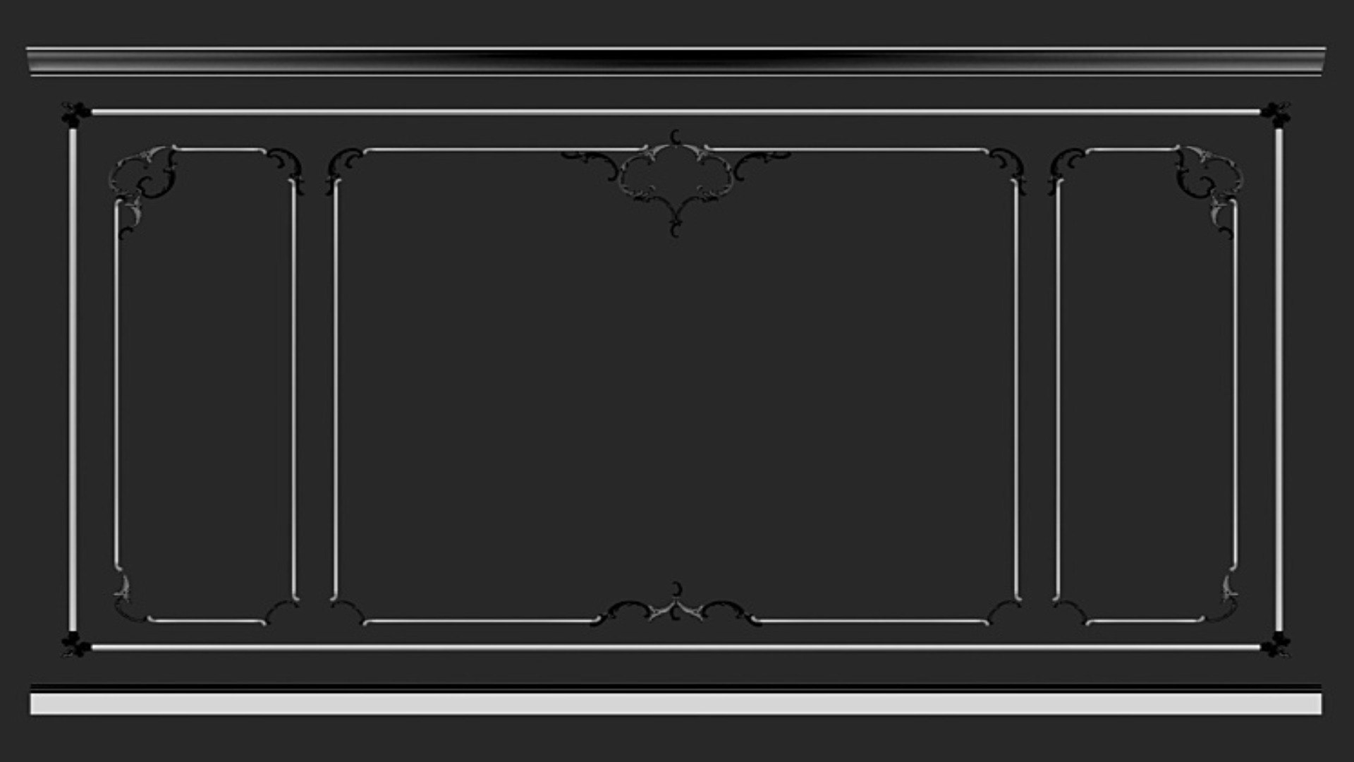 Decorative molding gypsum frame 3D - TurboSquid 2084626