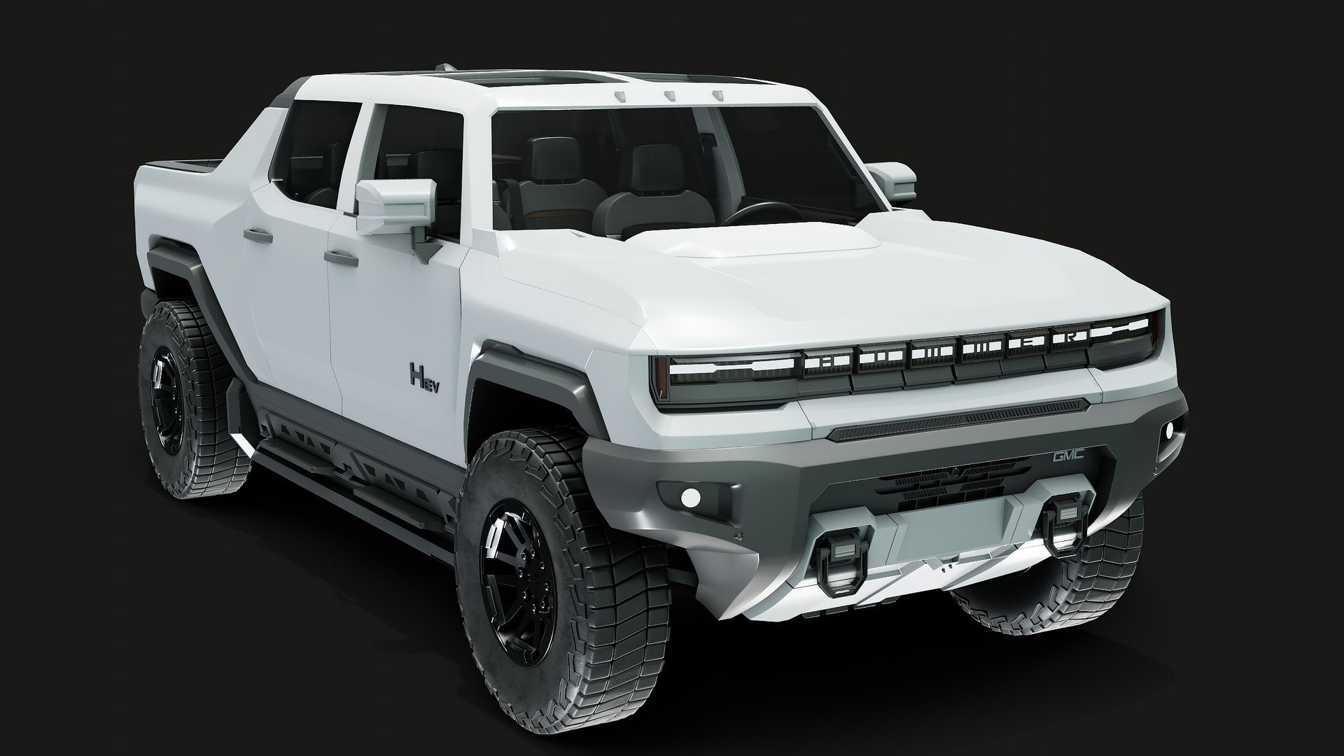2023 GMC Hummer EV SUT Model - TurboSquid 2023645