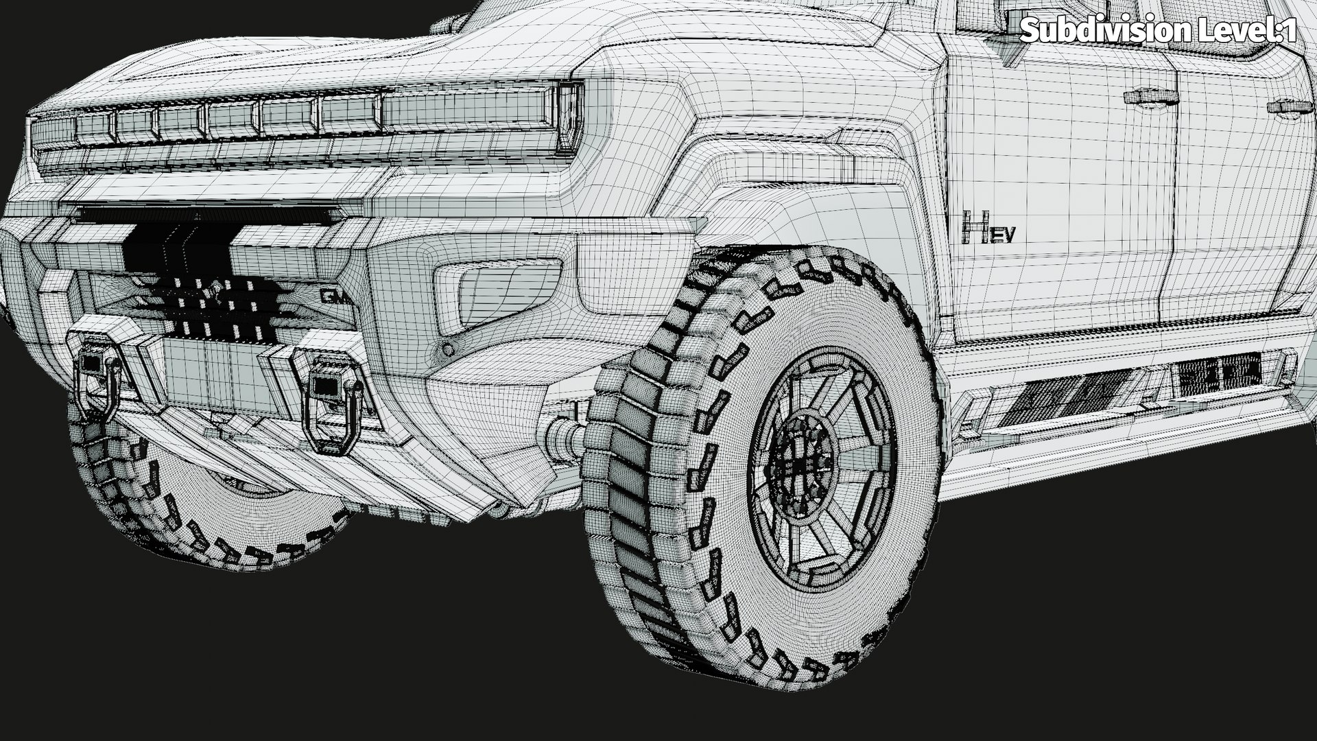 2023 GMC Hummer EV SUT Model - TurboSquid 2023645