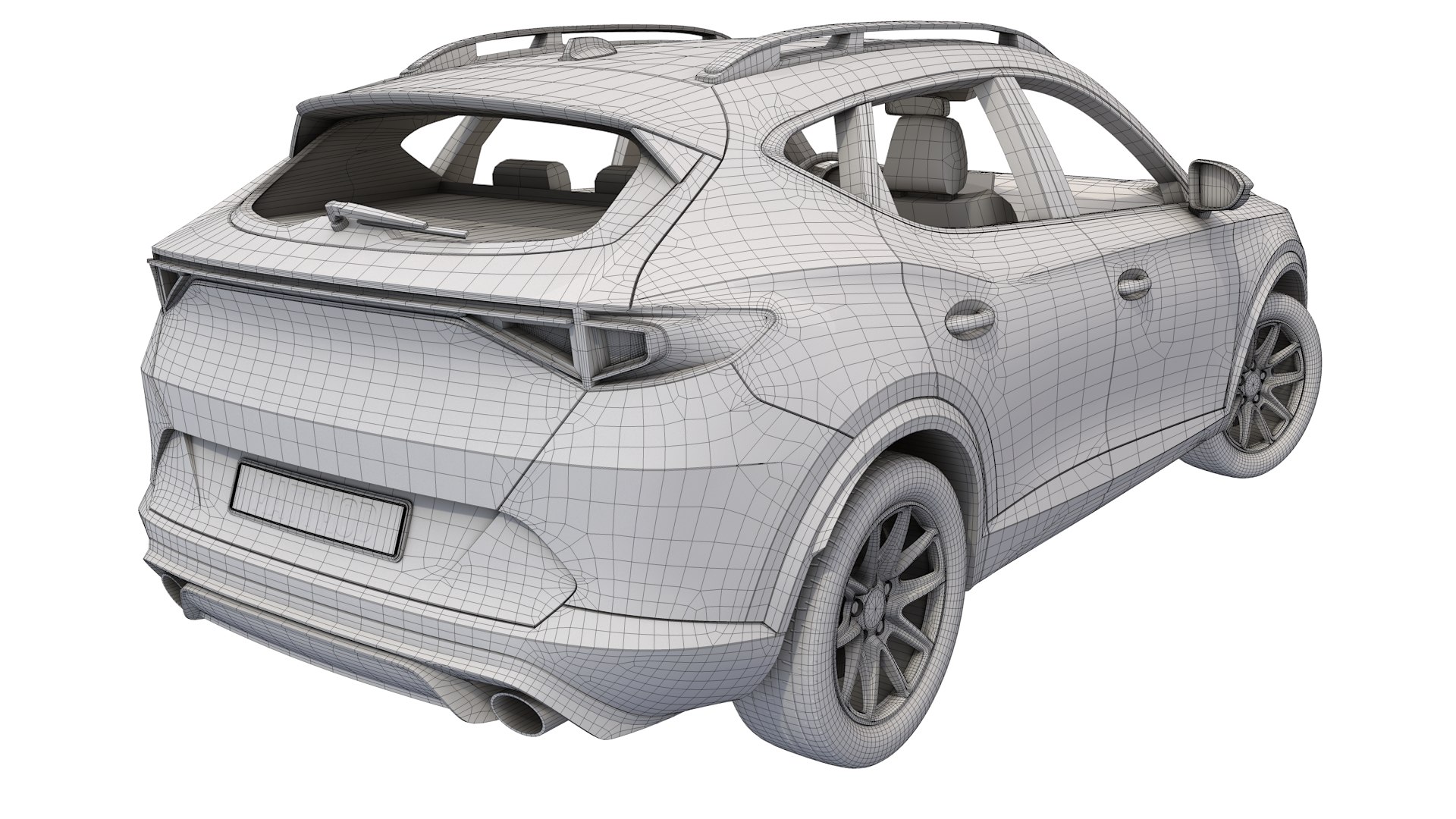 Generic Compact SUV 3D - TurboSquid 2257267