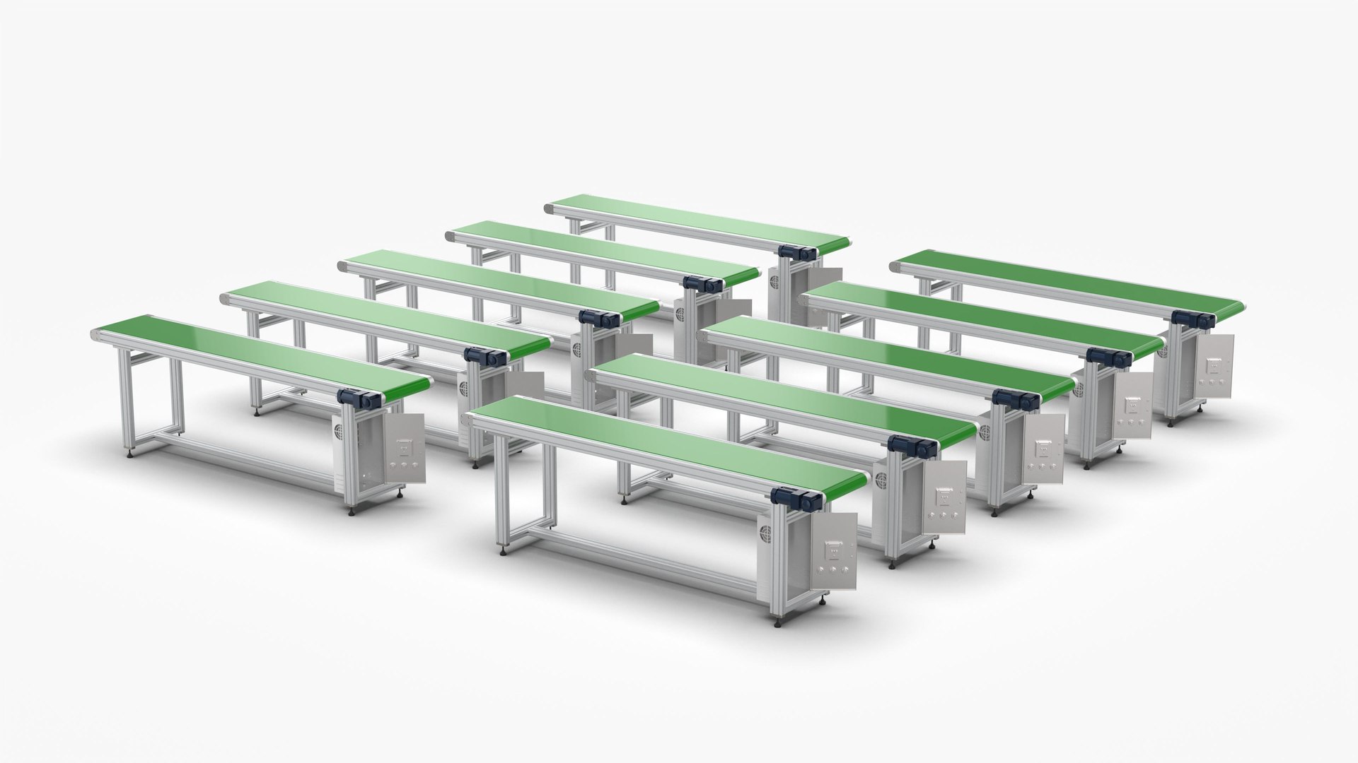 Free Conveyor Belt Assembly Line 3D - TurboSquid 2035314