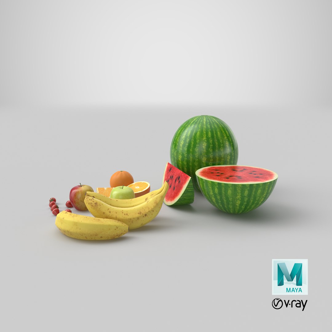 Real fruits 3D model - TurboSquid 1328095