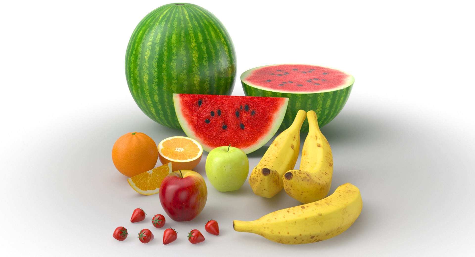 Real Fruits 3D Model - TurboSquid 1328095