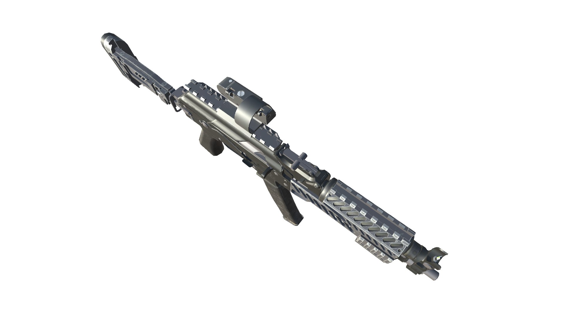 03-9x19vsn-reflex-gun Model 3d Game Ready Model Low-poly 3D Model Model ...