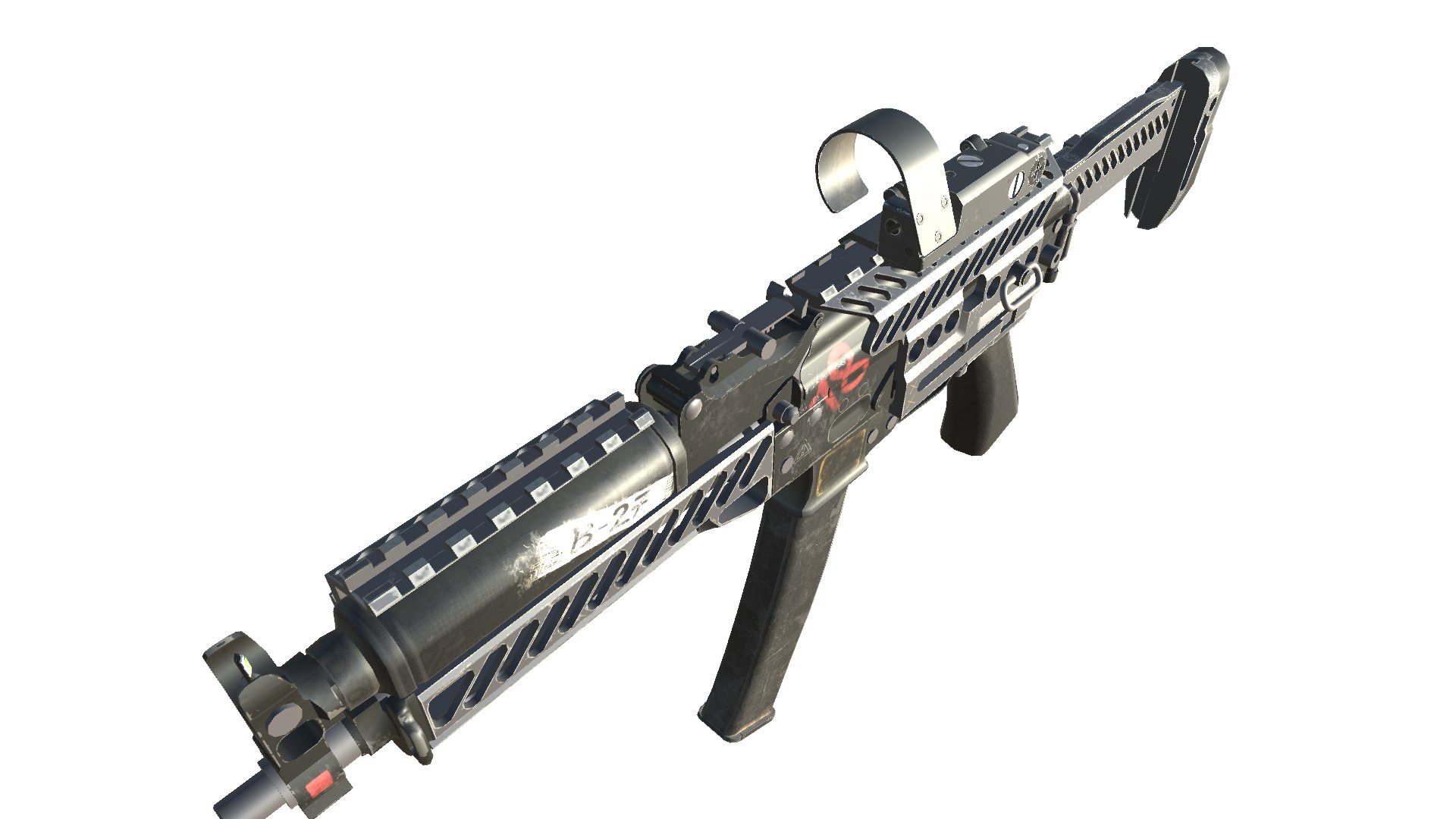 03-9x19vsn-reflex-gun Model 3d Game Ready Model Low-poly 3D Model Model ...