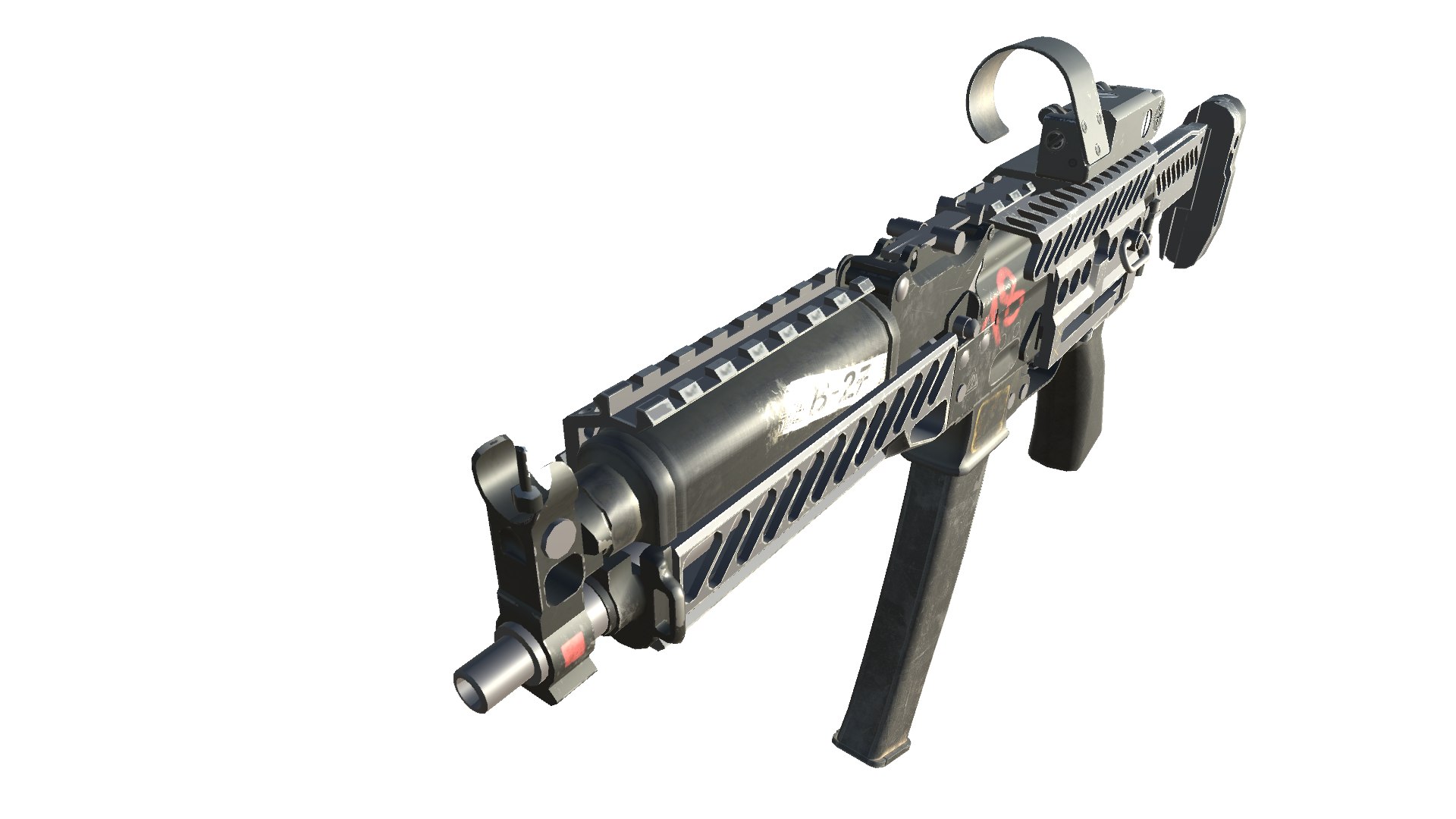 03-9x19vsn-reflex-gun Model 3d Game Ready Model Low-poly 3D Model Model ...