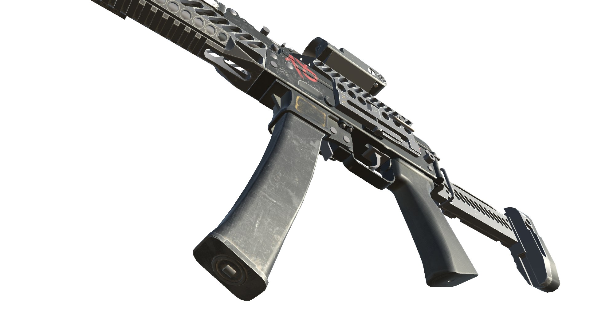 03-9x19vsn-reflex-gun Model 3d Game Ready Model Low-poly 3D Model Model ...