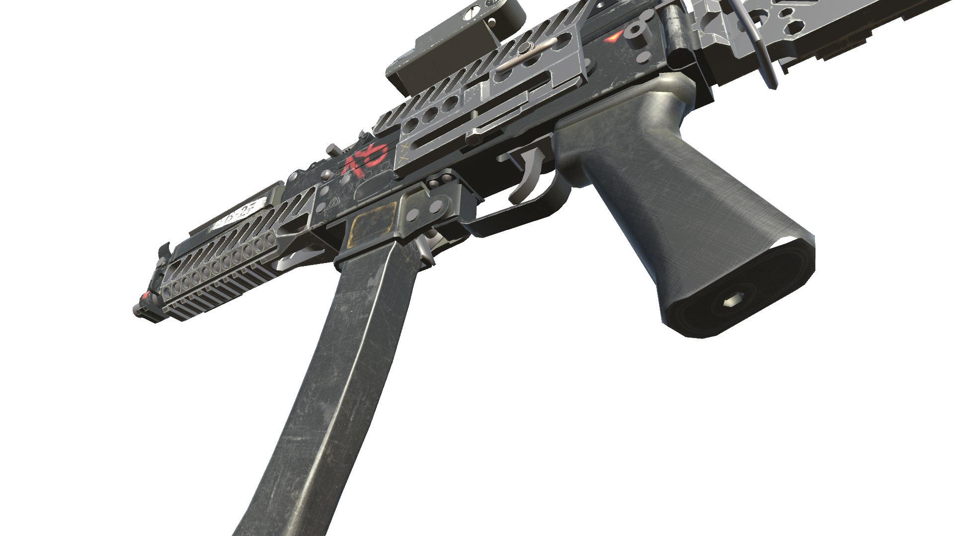 03-9x19vsn-reflex-gun Model 3d Game Ready Model Low-poly 3D Model Model ...