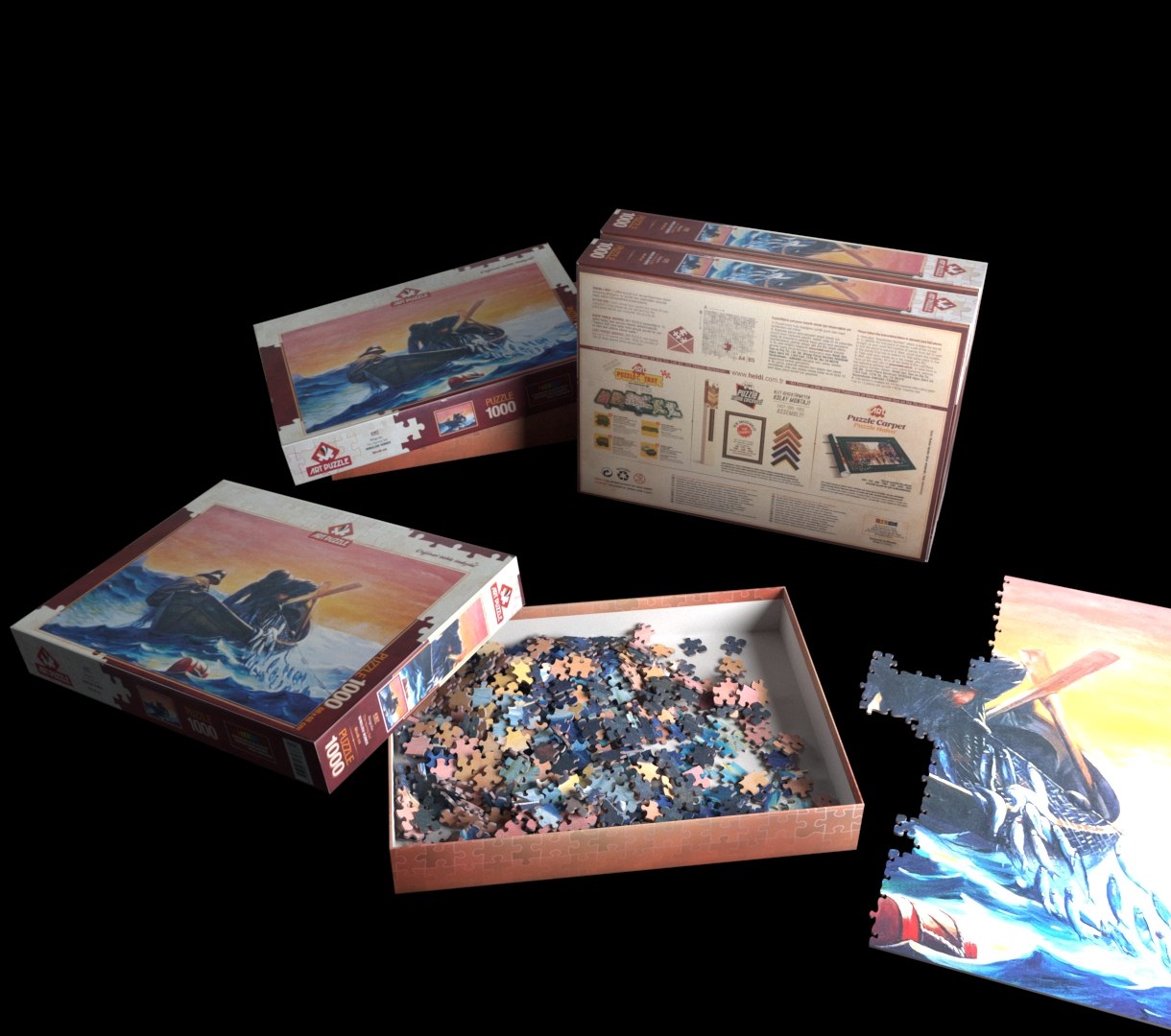 3D Realistic Puzzle Box - TurboSquid 1516804