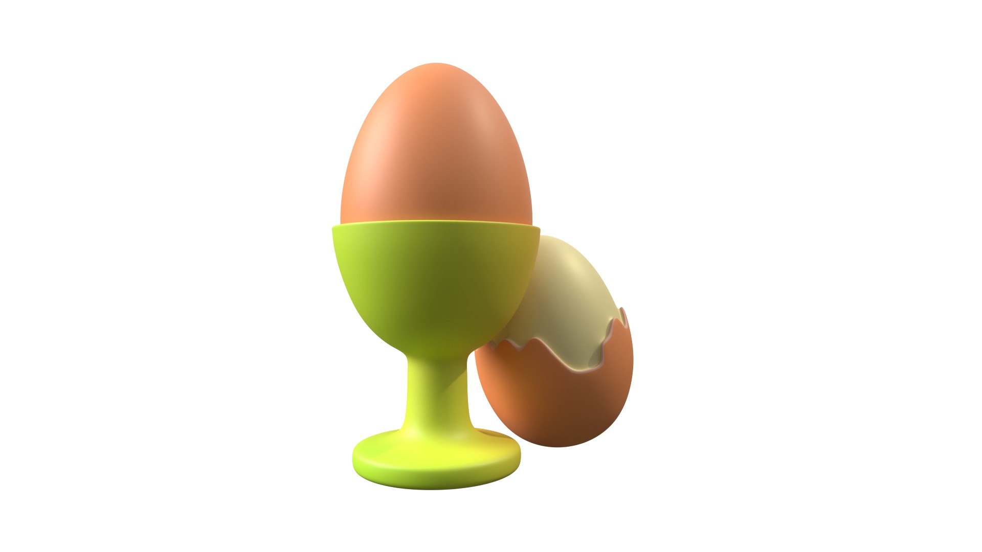 Boiled Eggs Model - TurboSquid 2253127