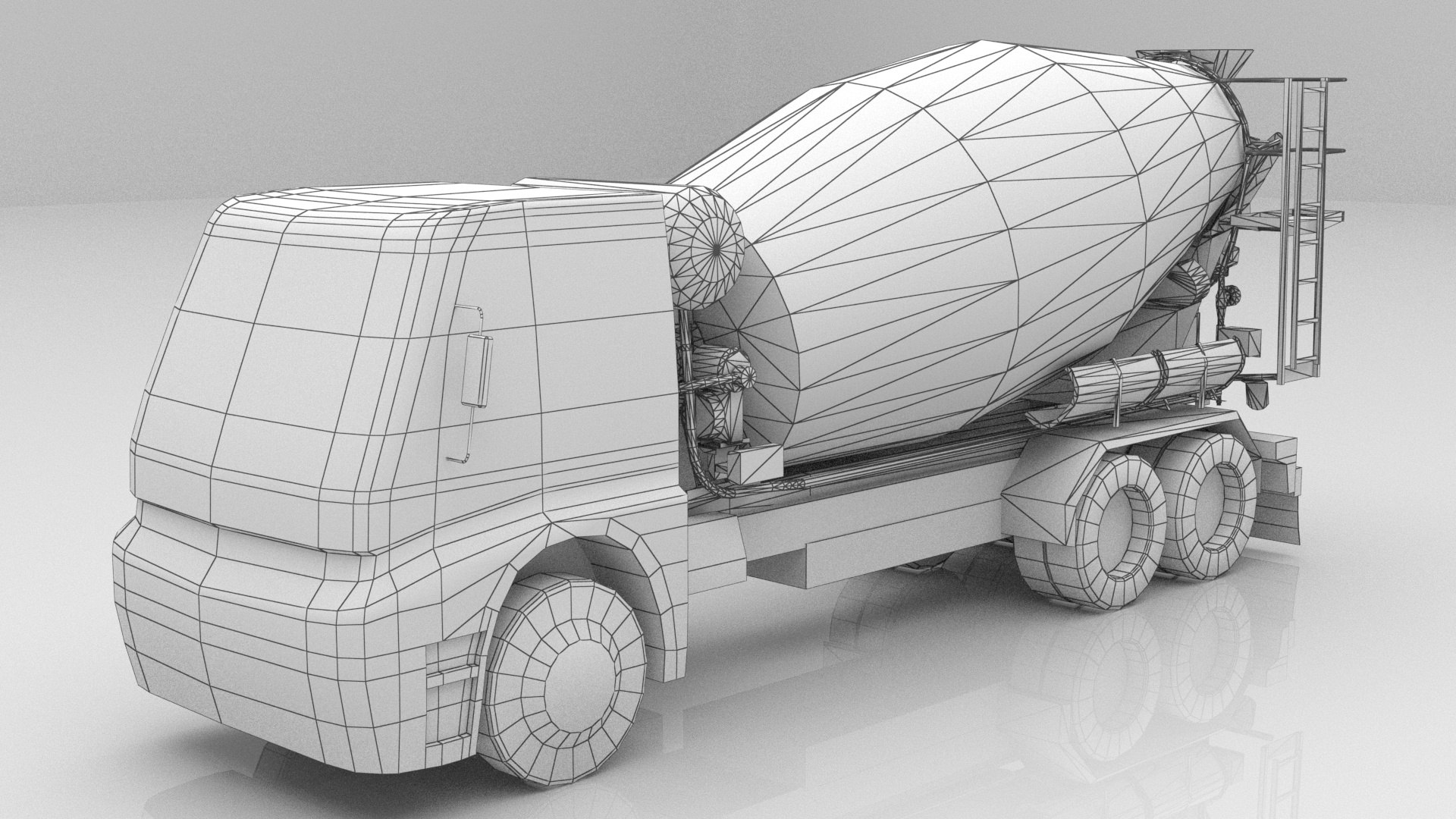 Mixer Truck 3D model - TurboSquid 1930180