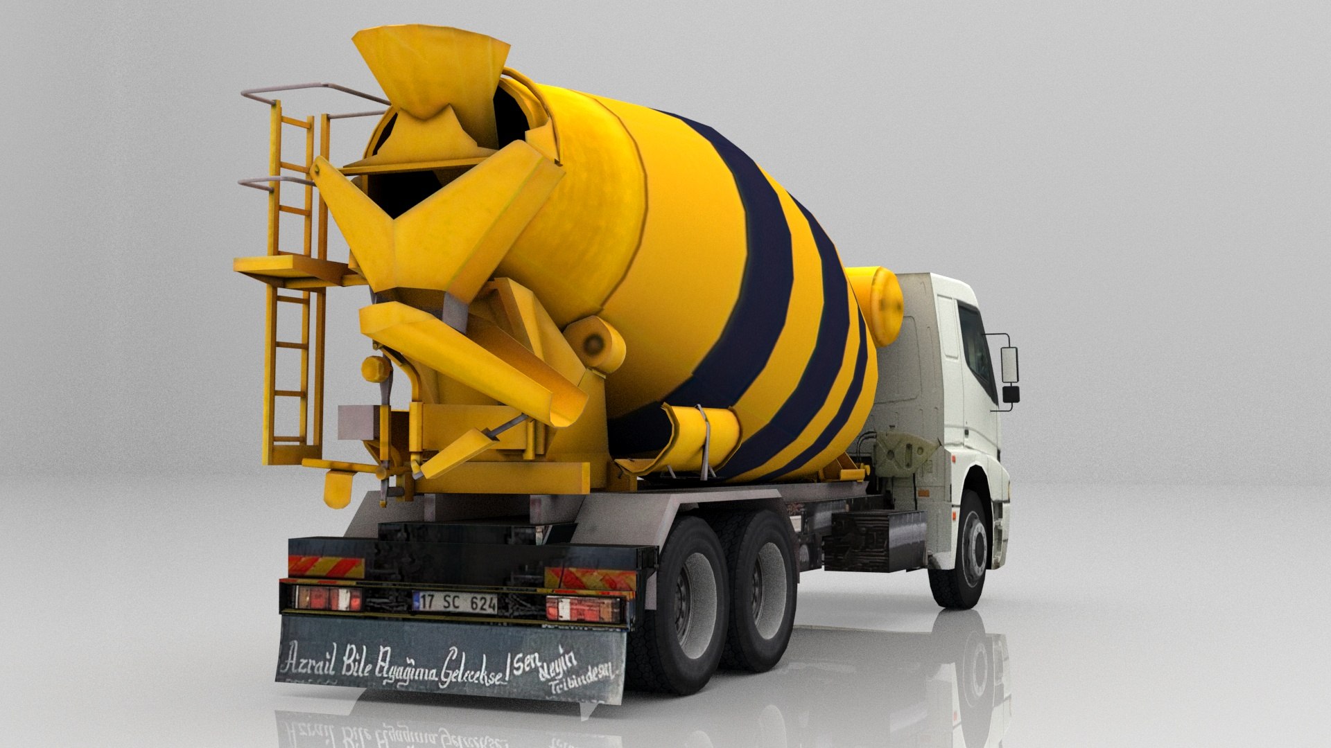 Mixer Truck 3D Model - TurboSquid 1930180