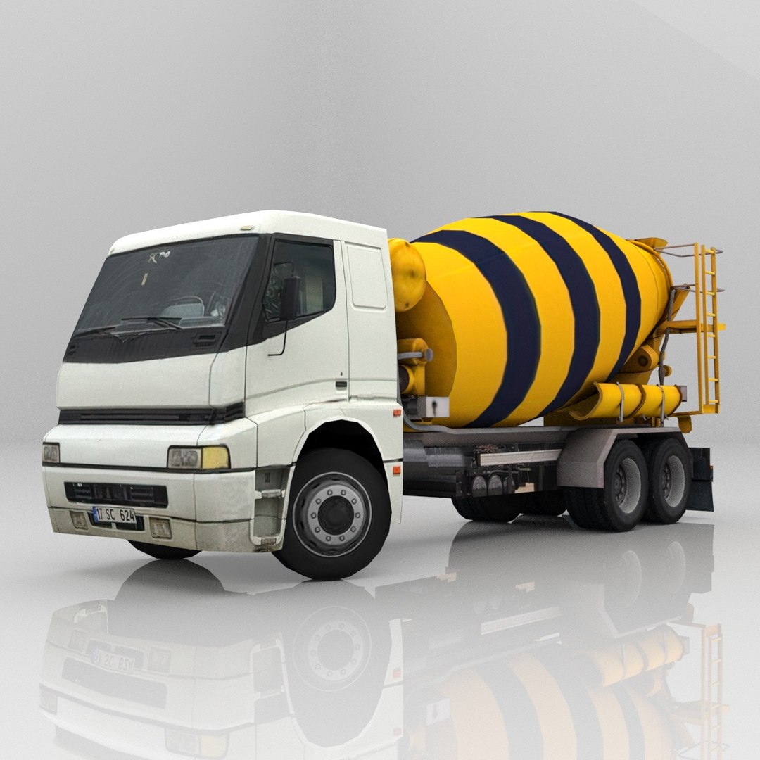 3D модель Mixer Truck - TurboSquid 1930180