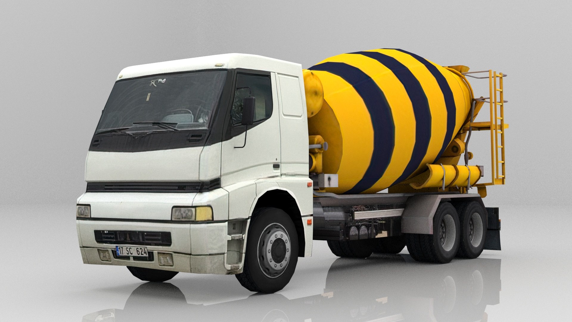 Mixer Truck 3D Model - TurboSquid 1930180