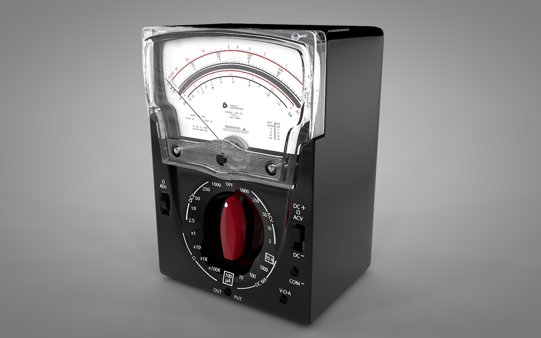 3D Triplett 630-pl Analog Multimeter - TurboSquid 1342432