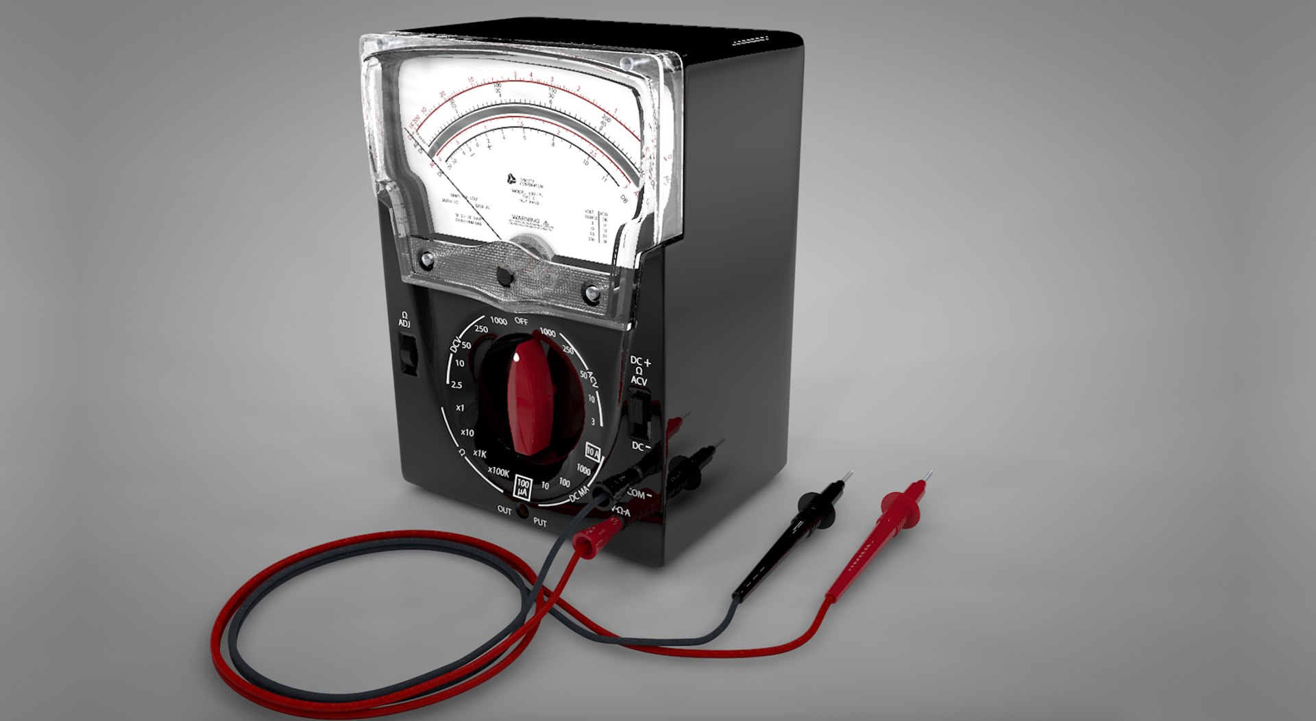 3D Triplett 630-pl Analog Multimeter - TurboSquid 1342432