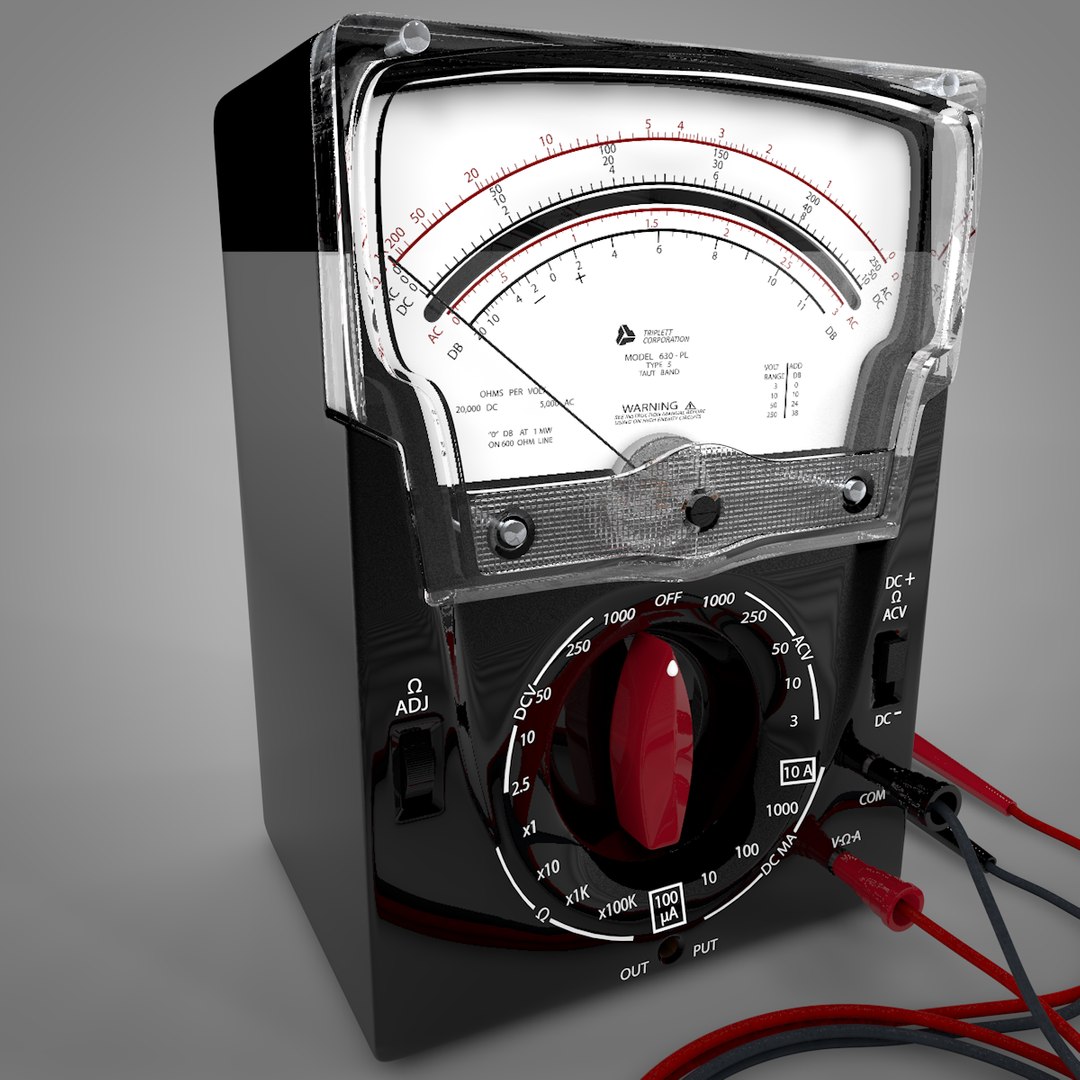 3D Triplett 630-pl Analog Multimeter - TurboSquid 1342432