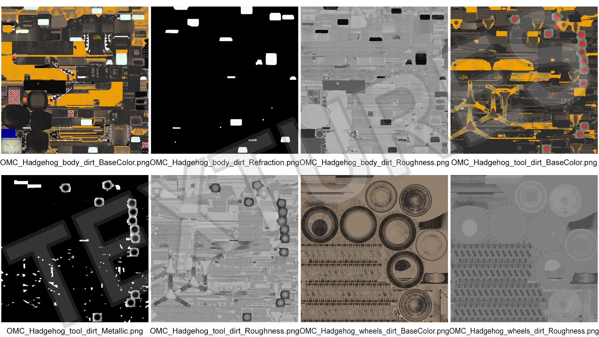 3D OMC Hedgehog Tree Cutter Machine Rigged For Maya - TurboSquid 2414868