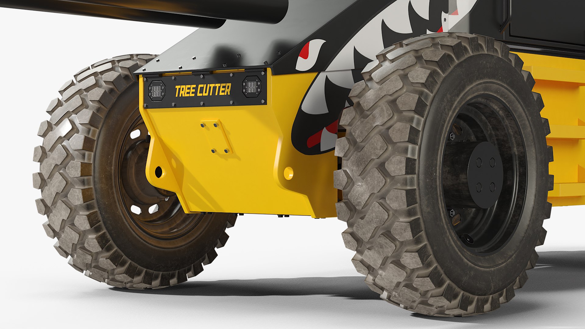 3D OMC Hedgehog Tree Cutter Machine Rigged For Maya - TurboSquid 2414868