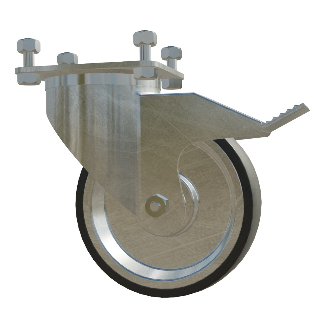 3D Caster Wheel Model - TurboSquid 1928087