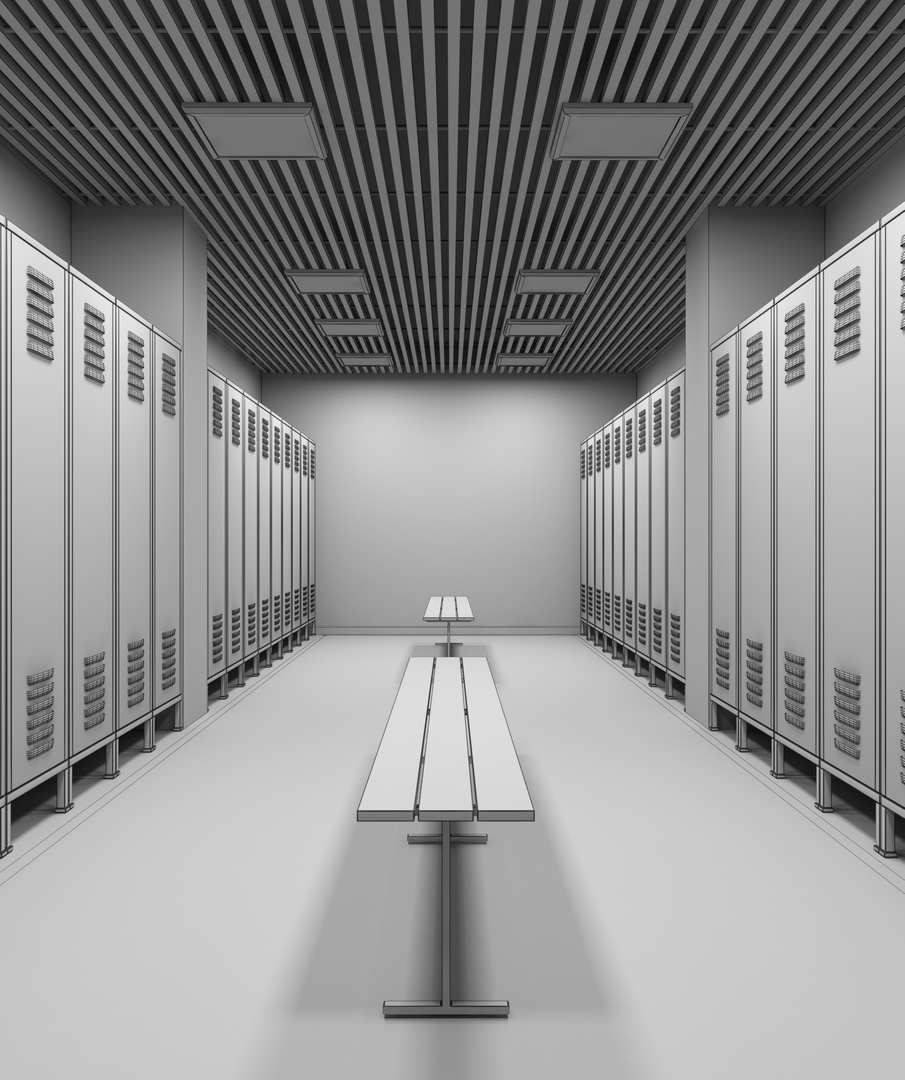 3D Locker Room model - TurboSquid 1728862