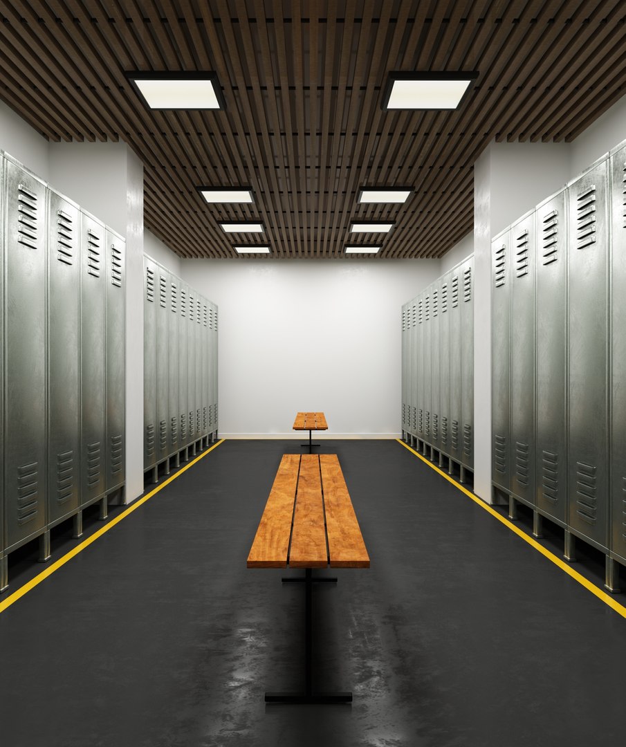 3D Locker Room Model - TurboSquid 1728862