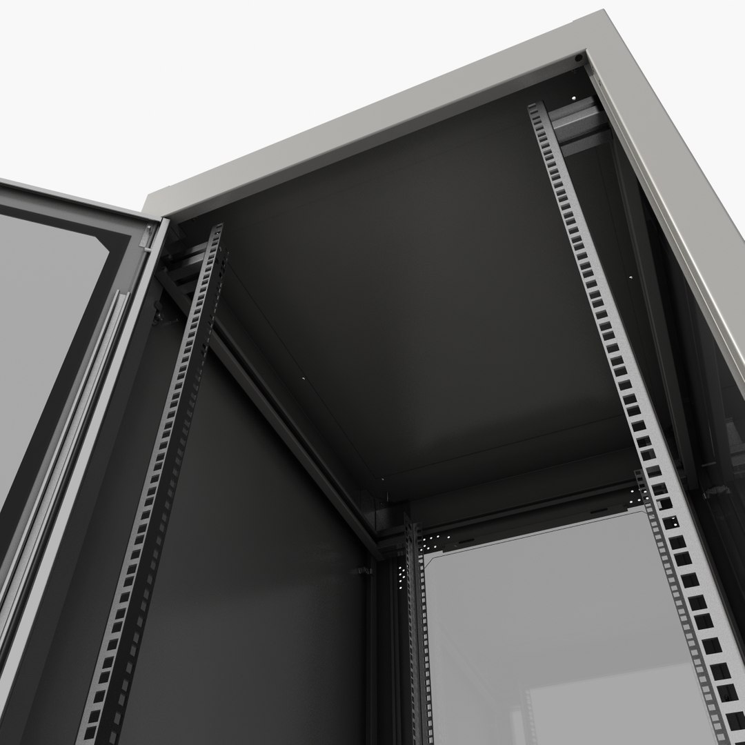 3d Server Rack Cabinet Model