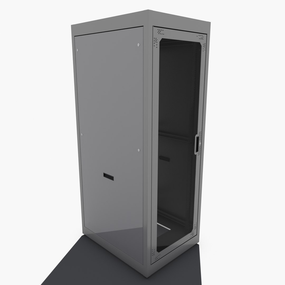 3d Server Rack Cabinet Model