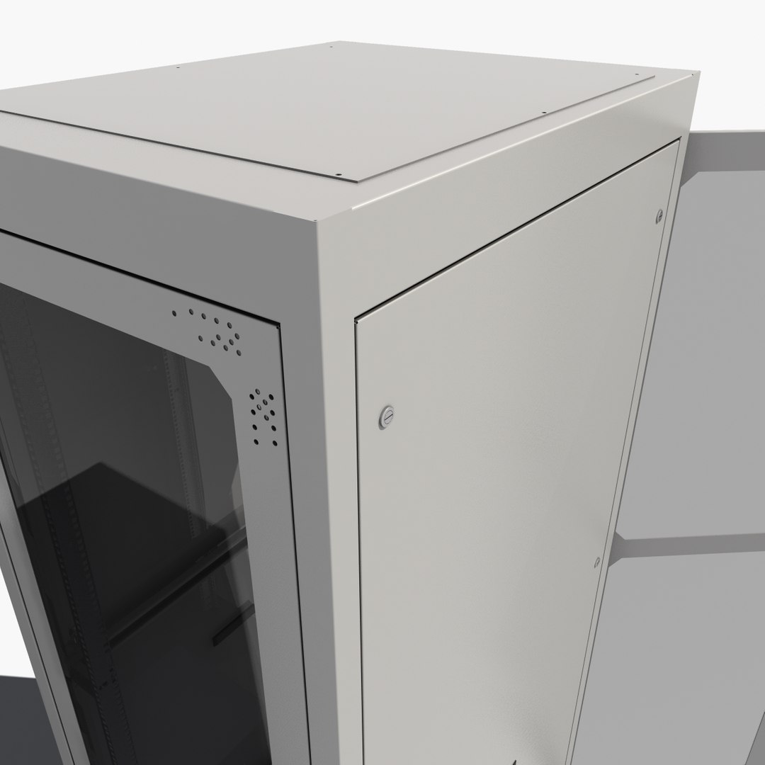 3d Server Rack Cabinet Model