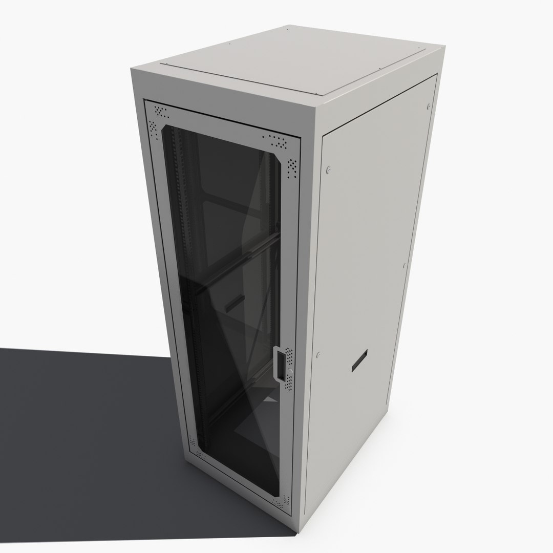 3d Server Rack Cabinet Model