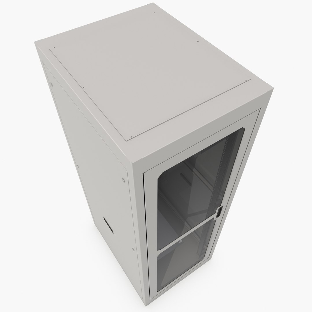 3d Server Rack Cabinet Model