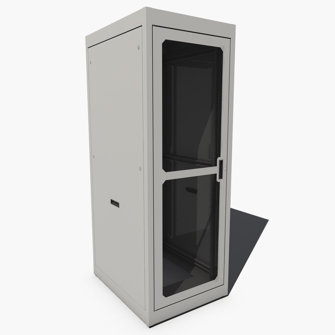 3d Server Rack Cabinet Model