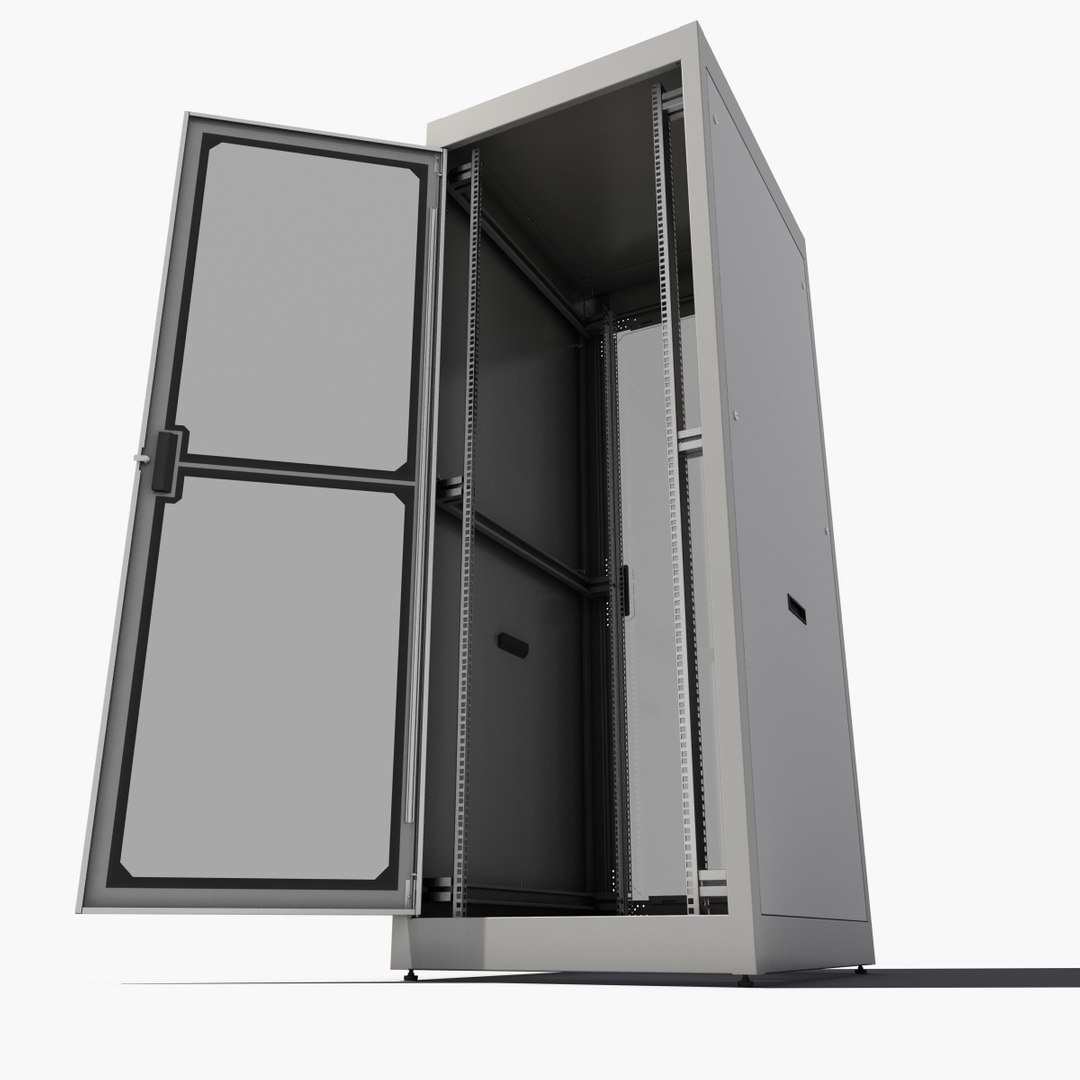 3d Server Rack Cabinet Model