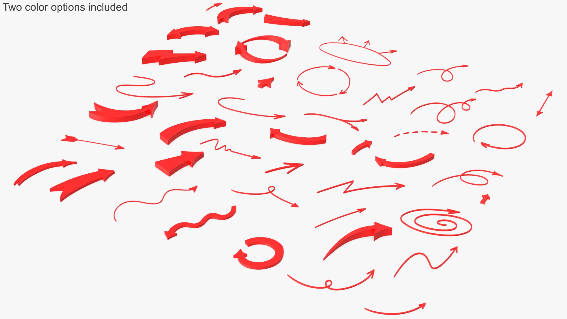 3D Arrow Set - TurboSquid 2190058