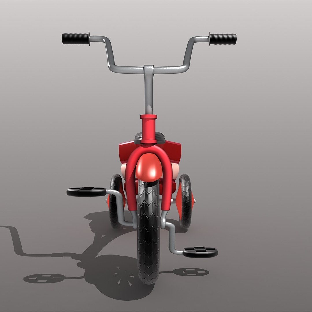 kids tricycle 3d model