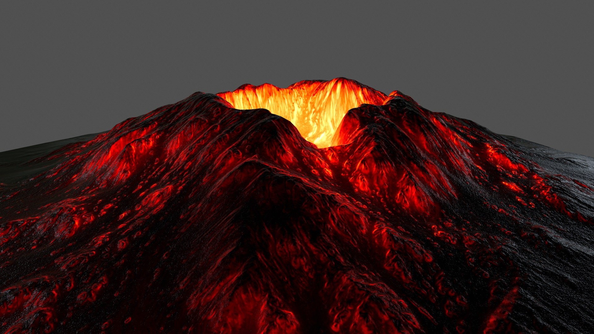 Volcano Model - TurboSquid 1161294
