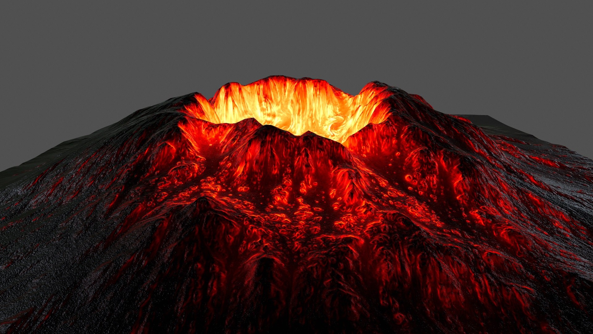 Volcano Model - TurboSquid 1161294