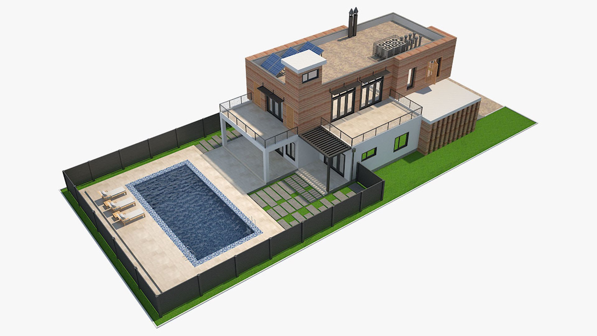 House Contemporary 3D Model - TurboSquid 1155658