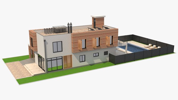 House contemporary 3D model - TurboSquid 1155658