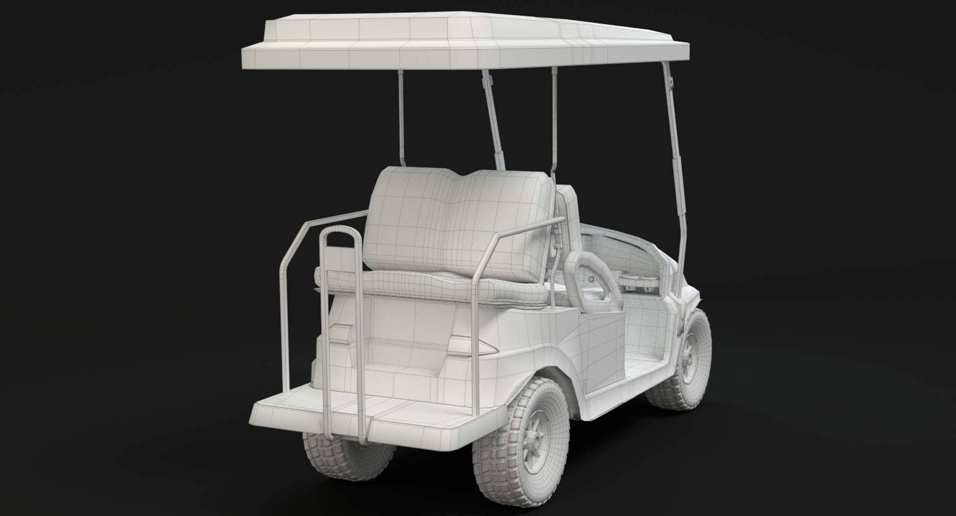 Golf Cart 3d Model