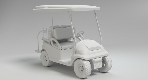 golf cart 3d model