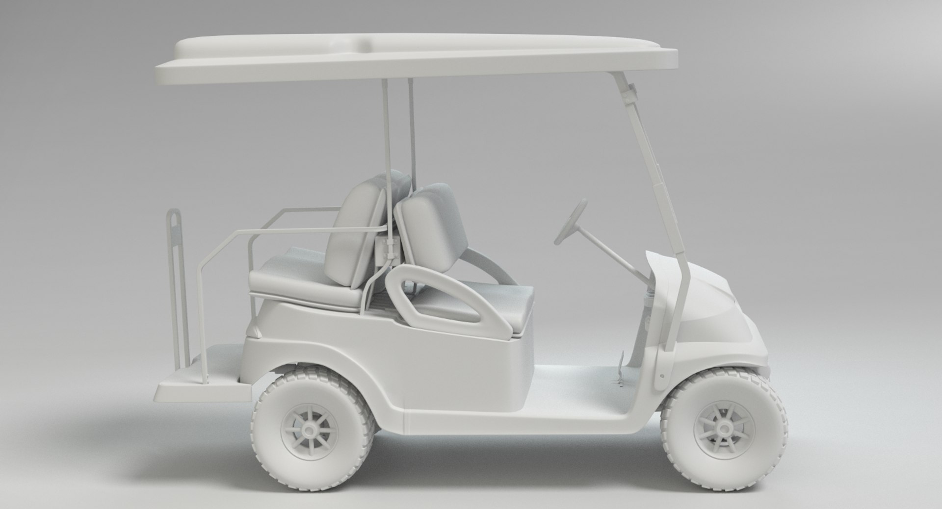 Golf Cart 3d Model
