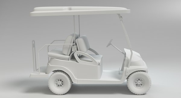 golf cart 3d model