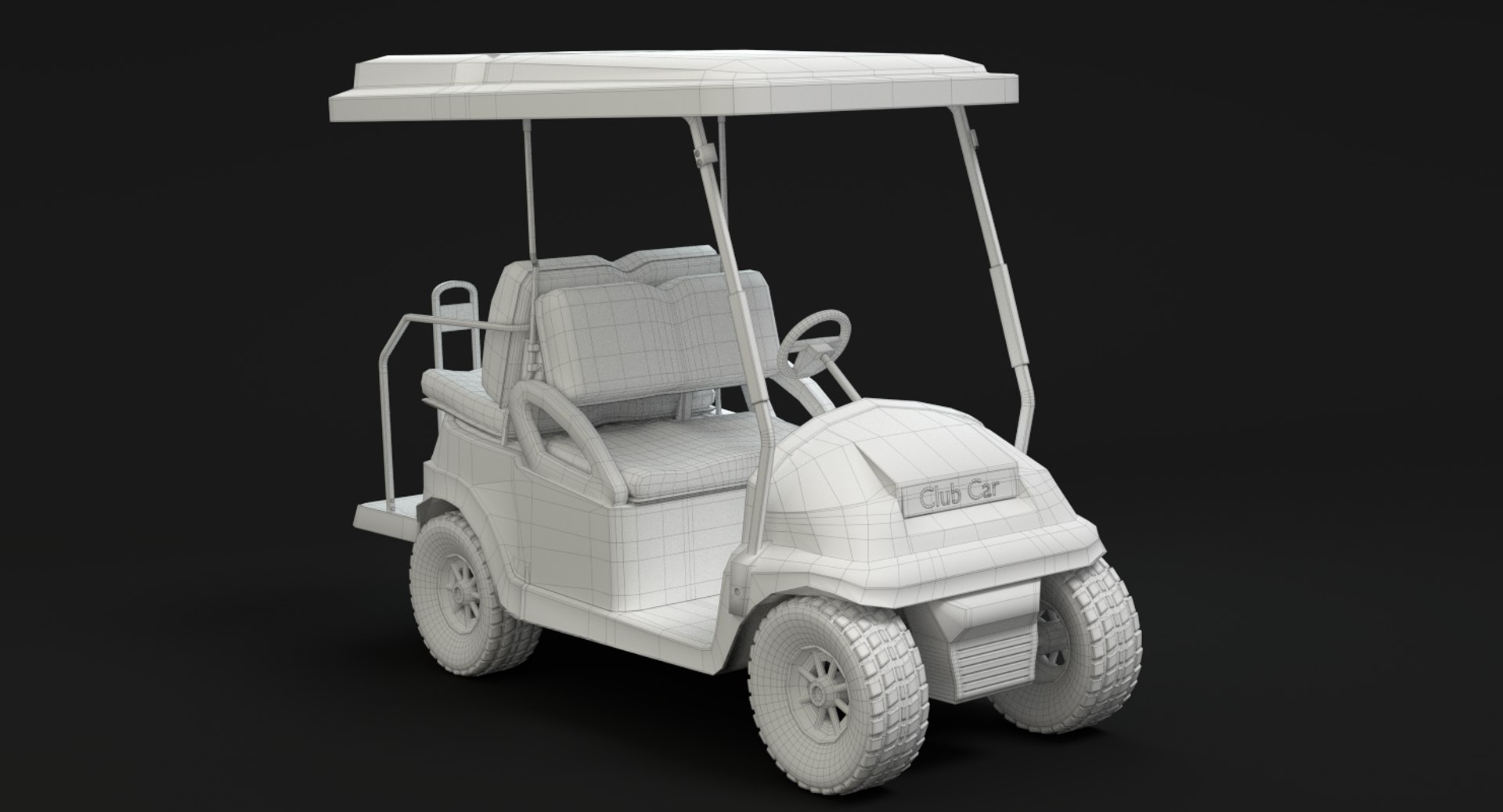 Golf Cart 3d Model