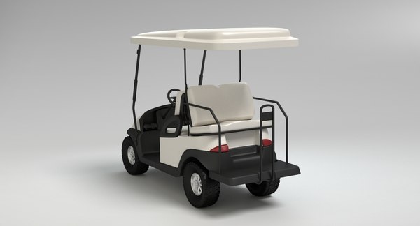 golf cart 3d model