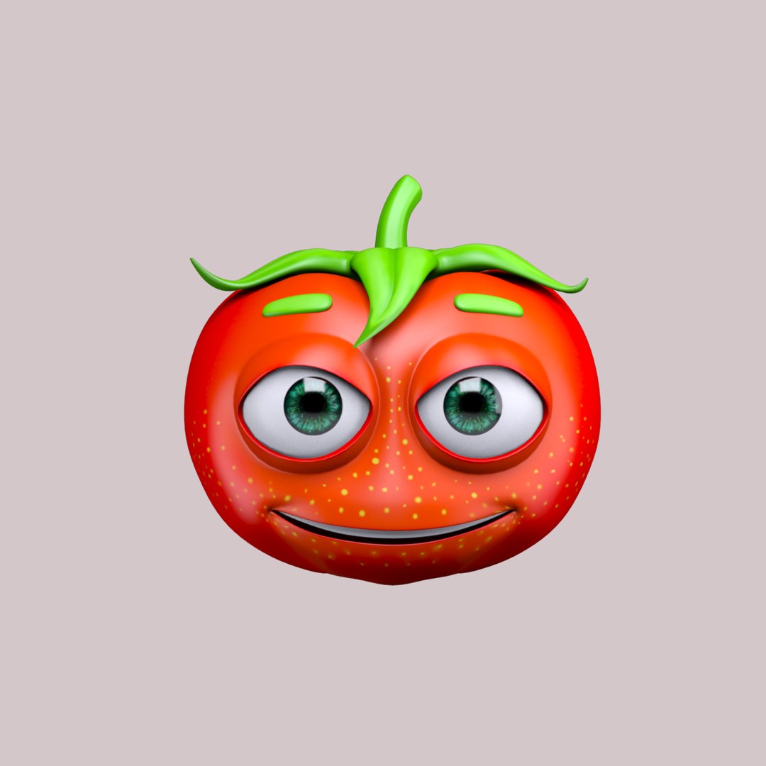 Max Cartoon Character Tomato