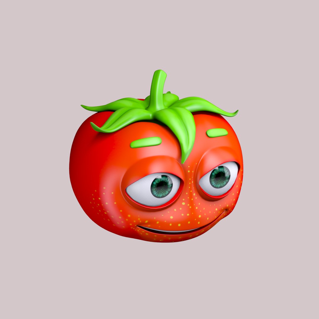 Max Cartoon Character Tomato