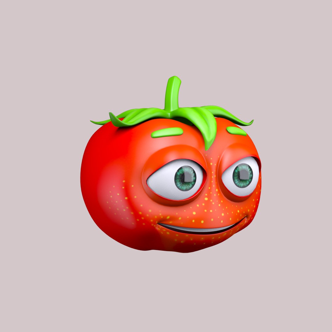 Max Cartoon Character Tomato