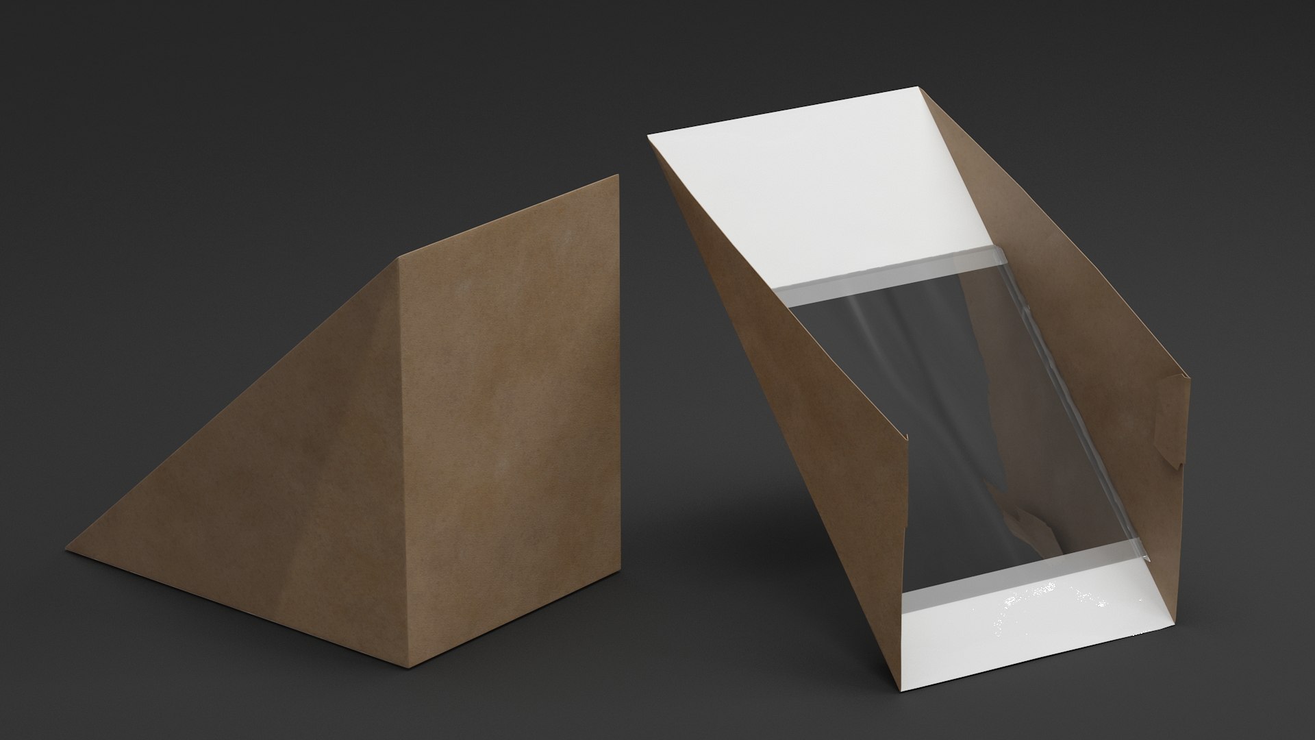 Paperboard Large Sandwich Box 3D - TurboSquid 2018618